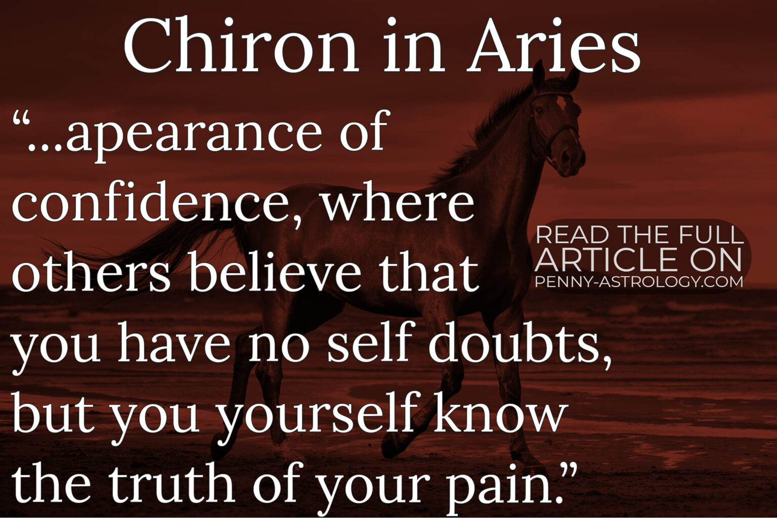 Chiron in Aries | Penny Astrology